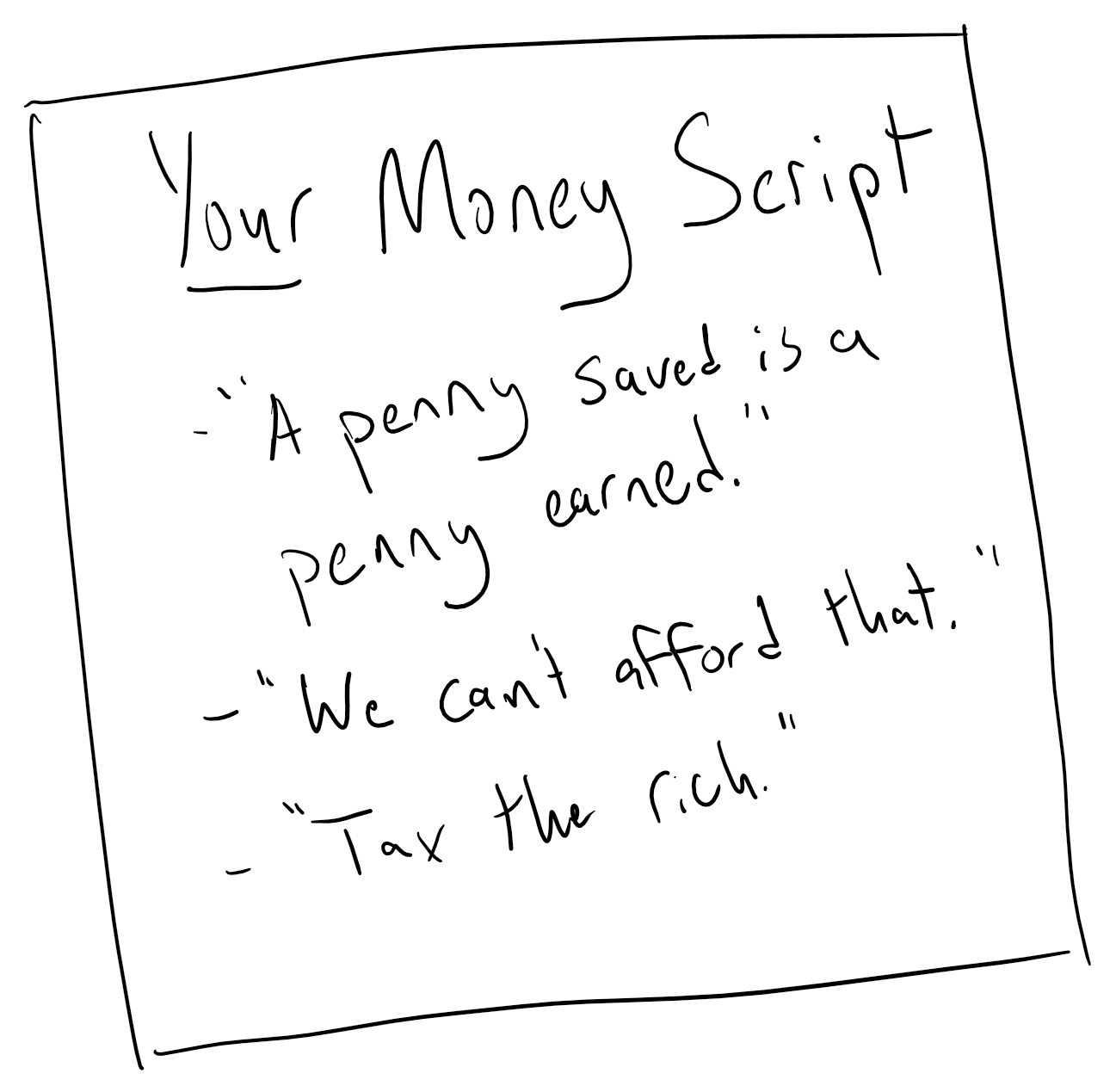 Money Scripts - Knowing Your Lines